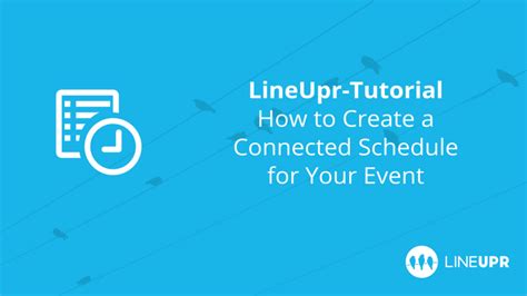 lineupr tutorial how to create a digital schedule for your event