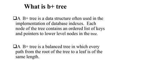 B Tree Introusesinsertion And Deletion Pptx Databases Computer
