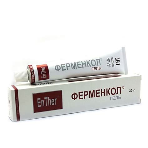 Ферменкол косметич гель д/лица/тела п/рубцов эффект туба алюм 30 г №1 ...