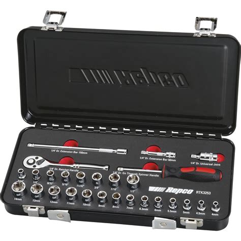 Repco 27 Piece Af And Metric 14 Inch Socket Set Socket Sets Repco New Zealand