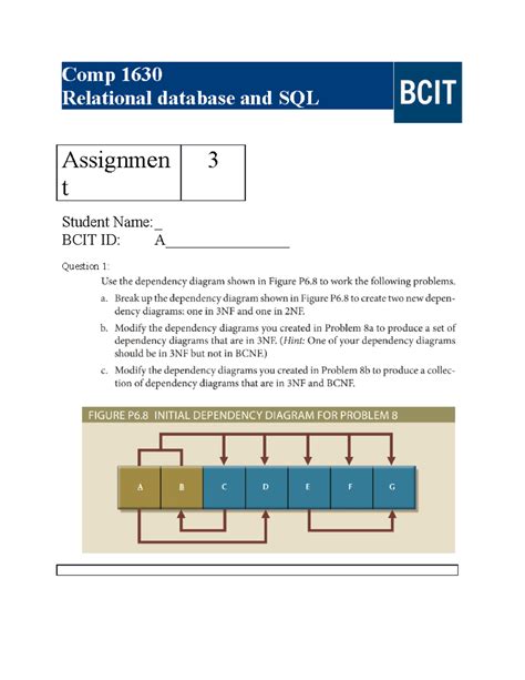 Assignment 3 Comp 1630 Relational Database And Sql Assignmen T 3
