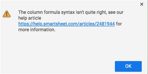 Hi I M Trying To Convert A Formula To A Column Formula But Get An Error Message Page