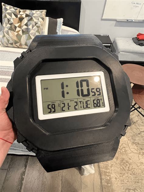 I 3d Printed A G Shock Styled Wall Clock R Casio