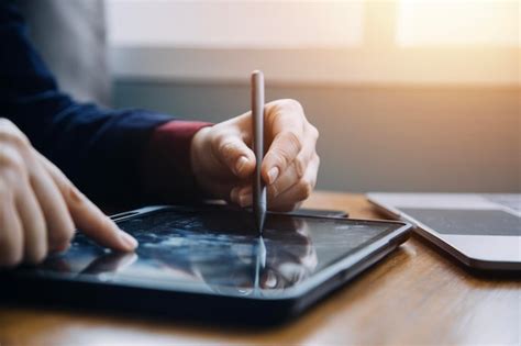 Premium Photo Document Businessman Working Modern Computer Document Management System Dms