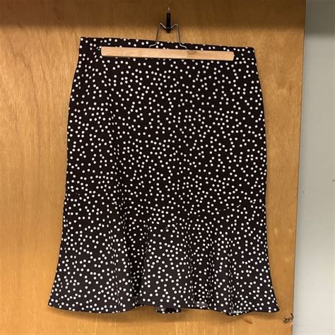 Banana Republic Skirts Banana Republic Black And White Dotted