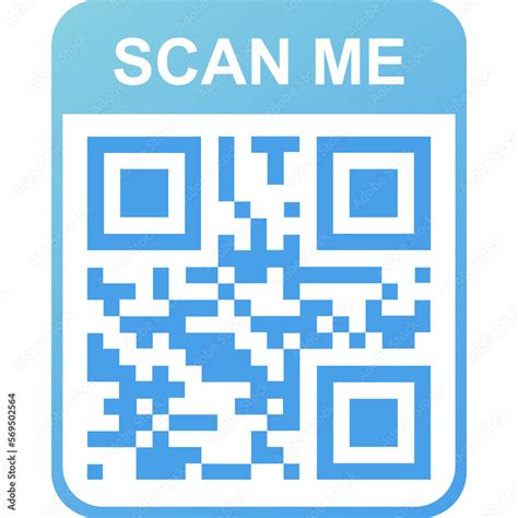 QR Code Colorful Frame For Scanning Scan Me Phone Tag Template Of QR Code For Mobile App