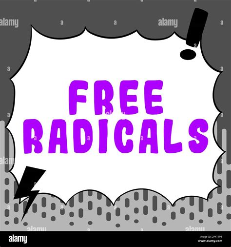 Handwriting Text Free Radicals Word Written On Produced In Body By