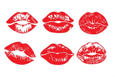 Kiss Lips Valentine Graphic By Artgraph · Creative Fabrica