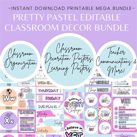 Classroom Decor Bundle Etsy