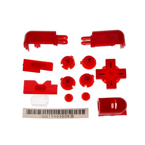 1set Replacement Abxy L R D Pad Cross Button Full Button Set Conductive Plastic For Ds Lite For