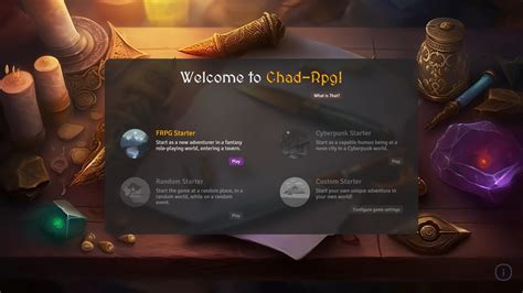 GitHub Solemensis Chad Rpg Chad Rpg An AI Driven Interactive Role Playing Game Made With