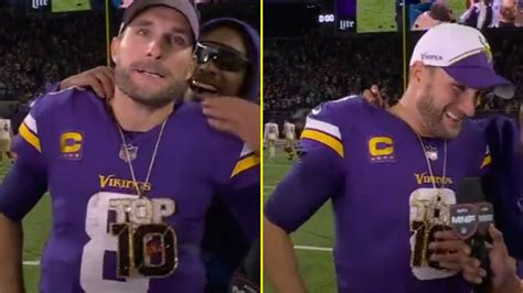 Justin Jefferson Interrupts Live Kirk Cousins Interview To Hang Top 10