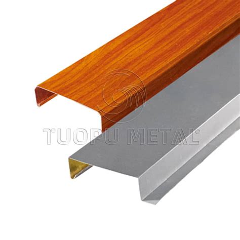 Aluminum G Shaped Strip Linear Metal Ceiling Professional Metal