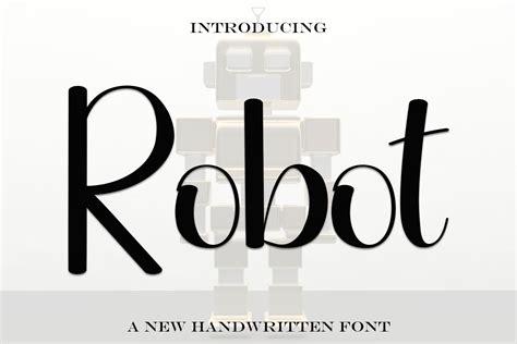 Robot Font By Putrasyahreza00 · Creative Fabrica