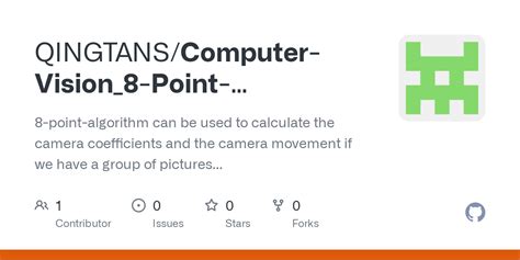 GitHub QINGTANS Computer Vision Point Algorithm And Report Point Algorithm Can Be Used To