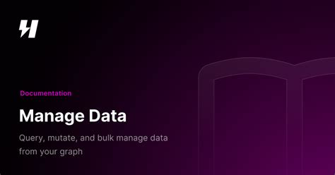 manage data hypermode
