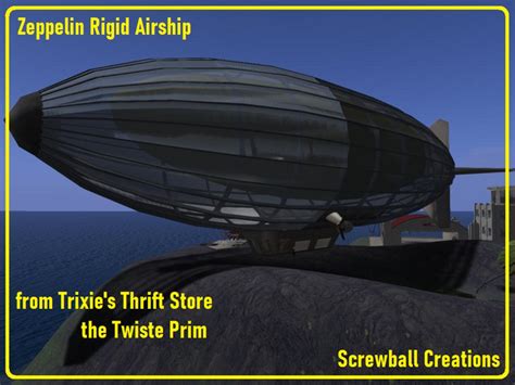 Second Life Marketplace Zeppelin Rigid Airship