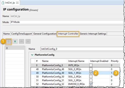 siul2 external interrupt example project using s32k3 rtd without