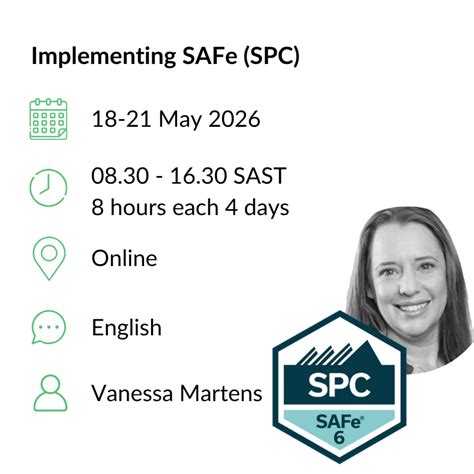 Implementing Safe Spc 18 21 May 2026 Agile Training Alliance
