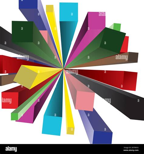 Color Abstract Lines On A White Background Vector Stock Vector Image Art Alamy