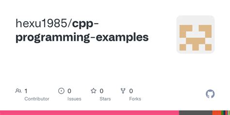Github Hexu1985 Cpp Programming Examples