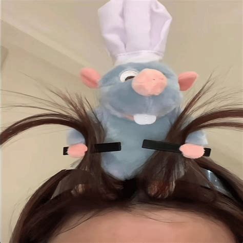 디아브 [당일출고] 라따뚜이 생쥐 머리띠 머리핀