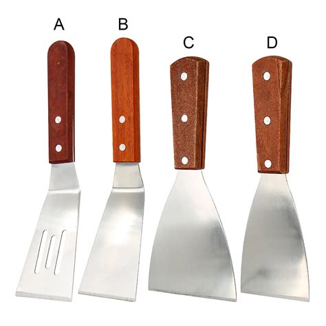 1 Pcs 나무 손잡이와 스테인레스 스틸 비프 스테이크 주걱 플랫 소쿠리 삽 주방 조리 액세서리기구 삽포크 Aliexpress