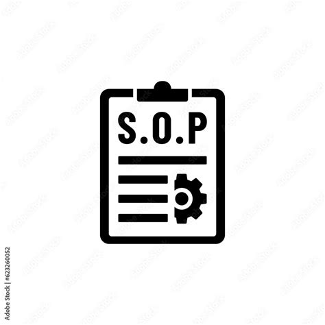 Vetor Do Stock Sop Icon Vector Or Sop Symbol Vector Isolated In Flat Style Best Sop Icon