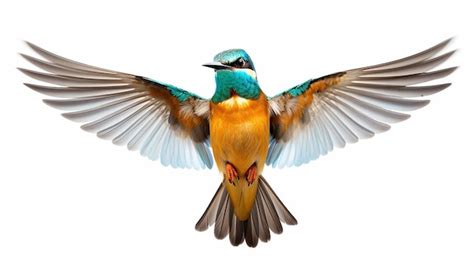 Premium Photo Bird Front View Isolated On White