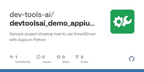 Github Dev Tools Aidevtoolsaidemoappiumpython Sample Project