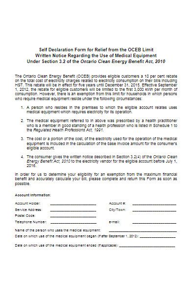 FREE Medical Declaration Forms Download How To Create Guide Tips