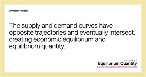 Equilibrium Quantity AwesomeFinTech Blog