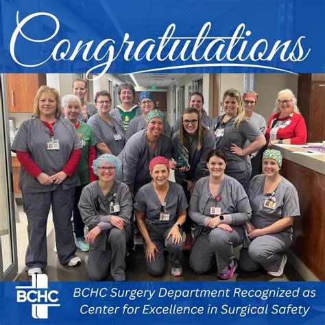 Bchc Surgery Department Recognized As Center Of Excellence In Surgical