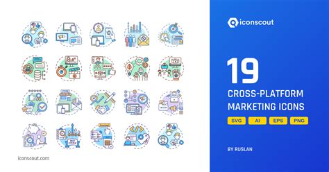 Download Cross Platform Marketing Icon Pack Available In Svg Png