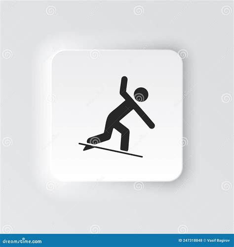 Rectangle Button Icon Surfer Button Banner Rectangle Badge Interface For Application