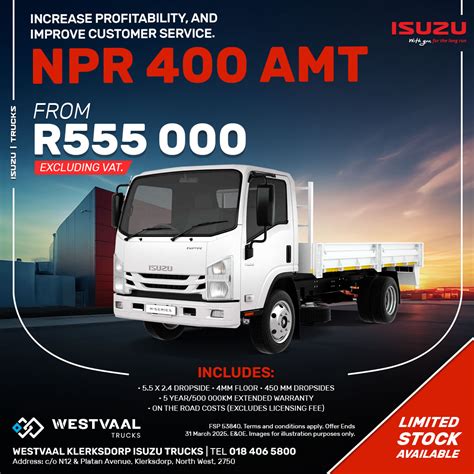 Westvaal Klerksdorp Isuzu Trucks Klerksdorp