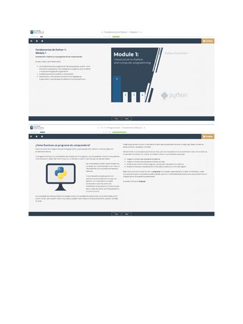 Módulo 1 Introducción A Python Y Programación De Computadoras Pdf