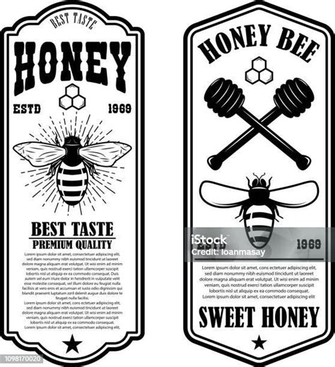 빈티지 천연 벌 꿀 전단지 서식 파일이입니다 레이블 표시 배지 디자인 요소입니다 건강한 생활방식에 대한 스톡 벡터 아트 및 기타 이미지 건강한 생활방식 고풍스런 곤충