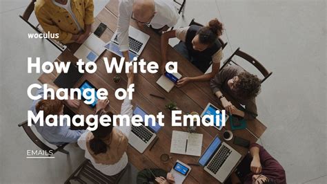 How To Write A Change Of Management Email Examples Included