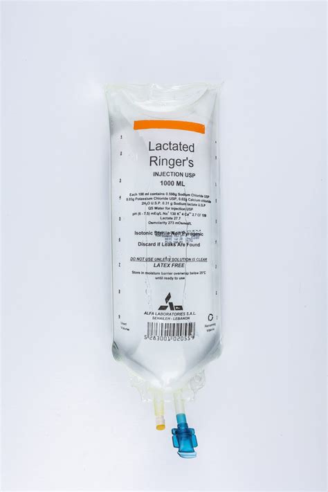 Lactated Ringers Usp Alfa Laboratories Sal