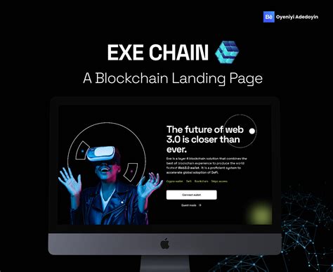 UI DESIGN BLOCKCHAIN LANDING PAGE On Behance