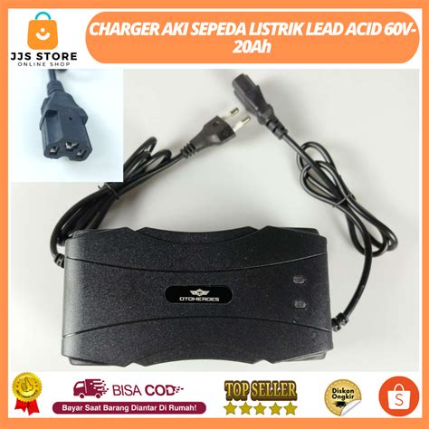 Jual Cas Sepeda Listrik Charger Aki Sepeda Listrik Lead Acid Battery Eu V Ah Murah Shopee