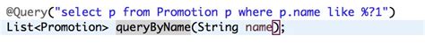 Spring Data Jpa And Query Annotation