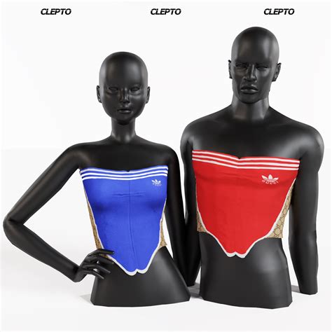 Clepto Gucci X Adidas Gc Top Fem Hq Bg