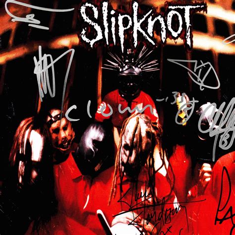 Slipknot Self Titled Gold Lp Limited Signature Edition Custom Frame