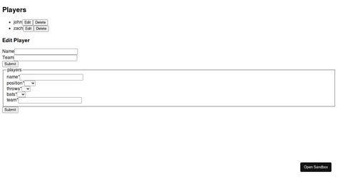 Demo Redux Form Codesandbox