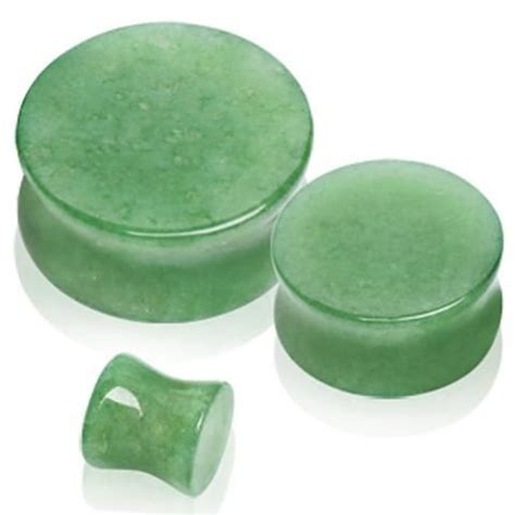 Natural Jade Semi Precious Stone Saddle Plug Wildklass Jewelry Body
