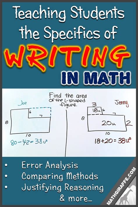 How To Explicitly Teach Writing In Math Class