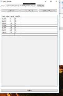 C DataGrid WPF Fields Stack Overflow