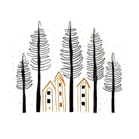 Tree Drawing Sketch Plant Premium Ai Generated Image